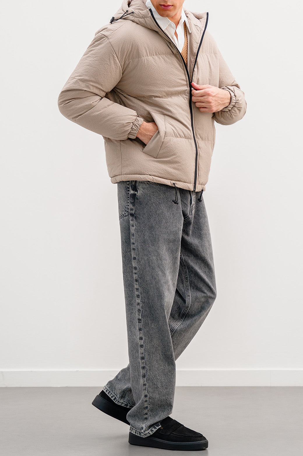 SEERSUCKER PUFFER JACKET – LAMA RETAIL International