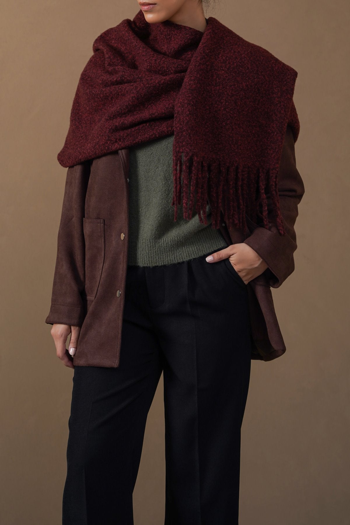 COZY MELANGE SCARF – LAMA GLOBAL